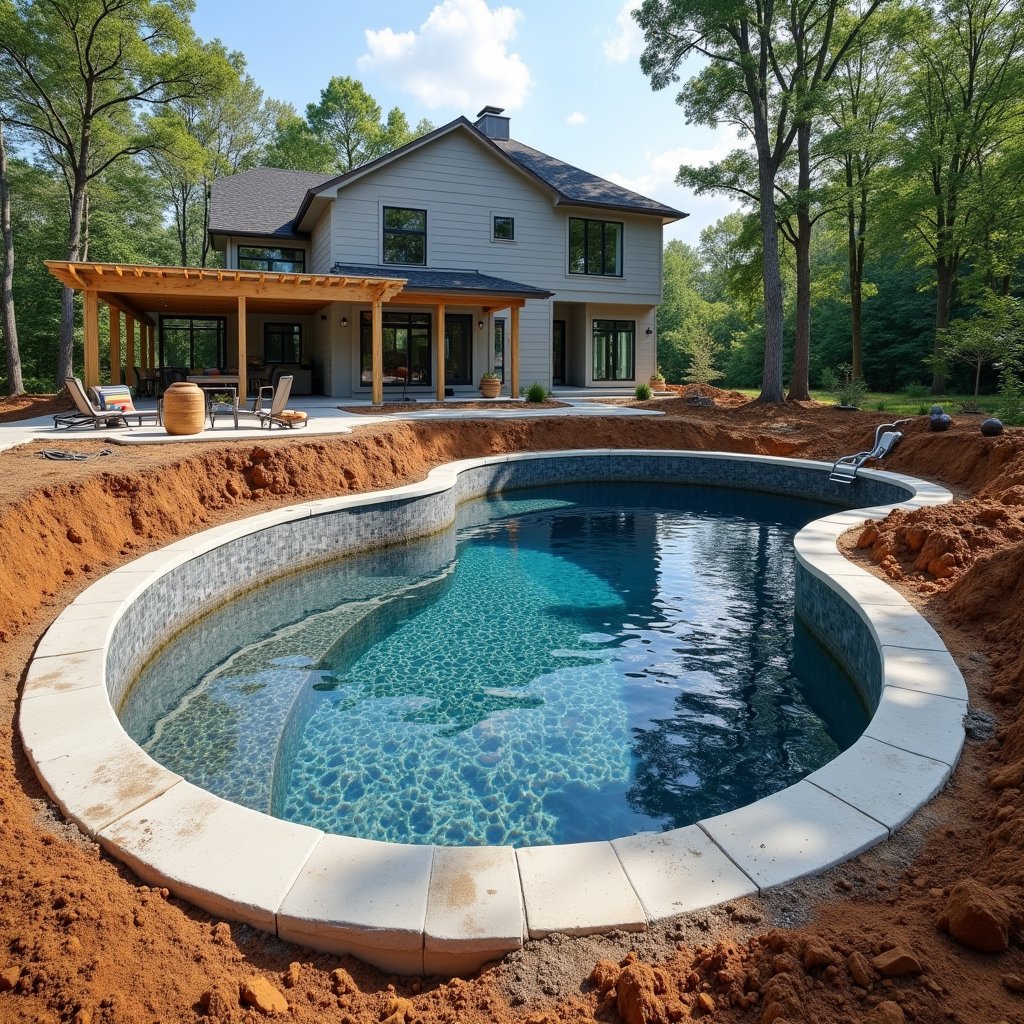 New Pool Construction in Walgreens | Innovative Outdoor Living